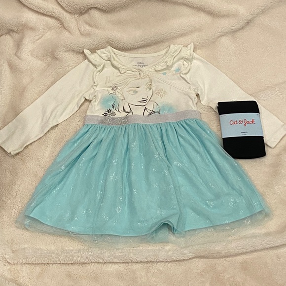 Disney | Dresses | Bundle Of Girls Frozen Elsa Snow Queen Dress To ...